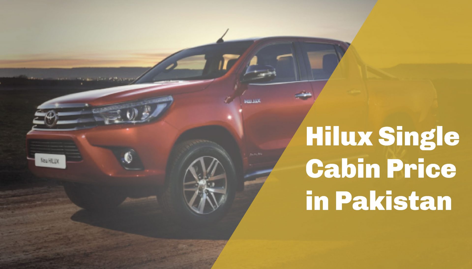 Toyota Hilux Single Cabin Price 2023 in Pakistan - Marks