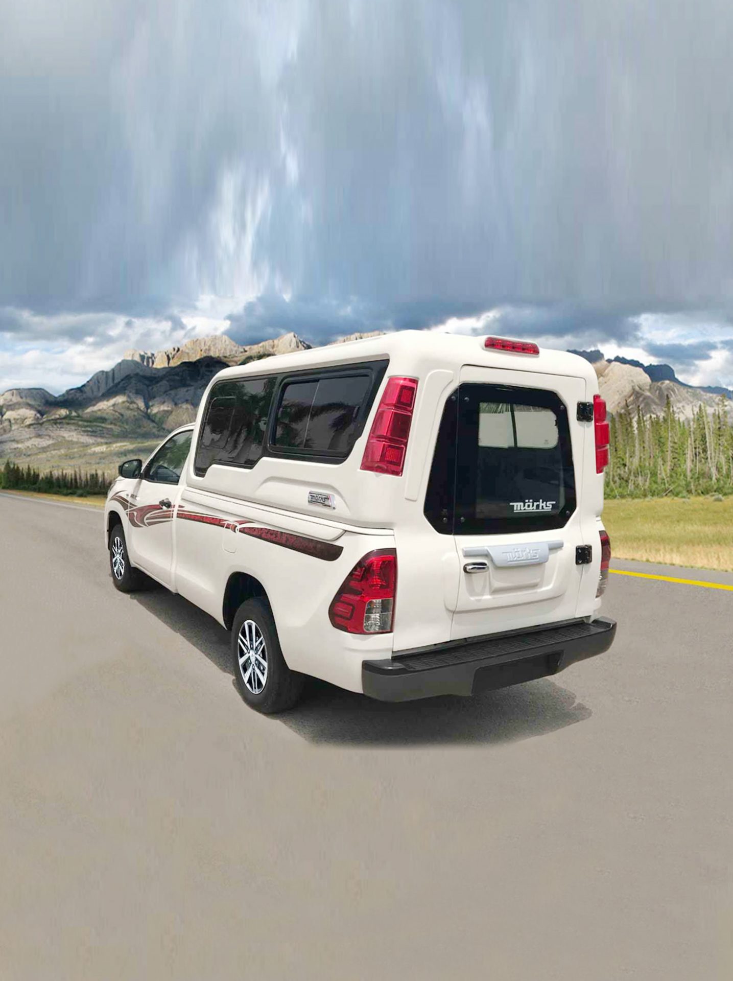 Single Cabin Hilux Canopy in Pakistan - Marks