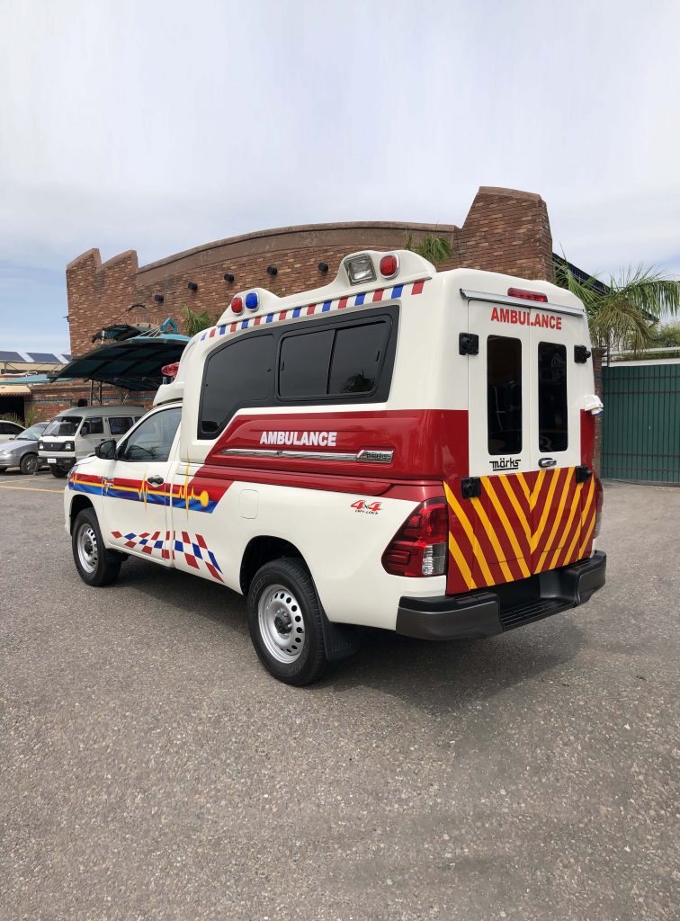 Hilux Ambulance (Single Door) in Pakistan - Marks